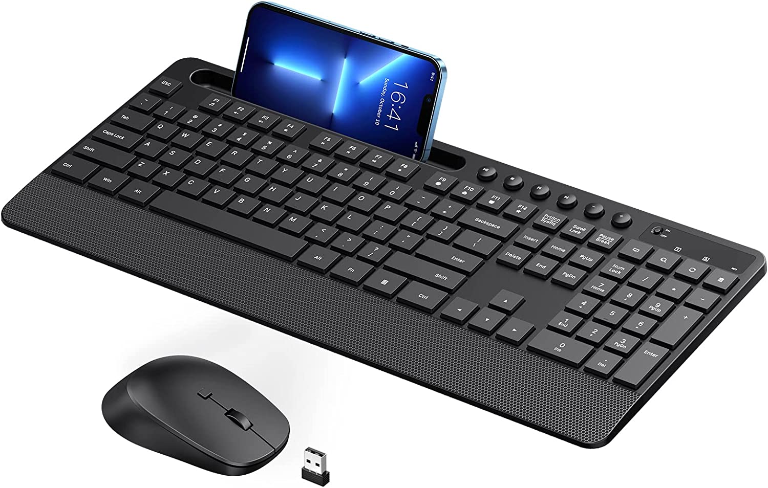 Wireless Keyboard And Mouse Combo 2 4ghz Lag Free Ergonomic Keyboard Mpow