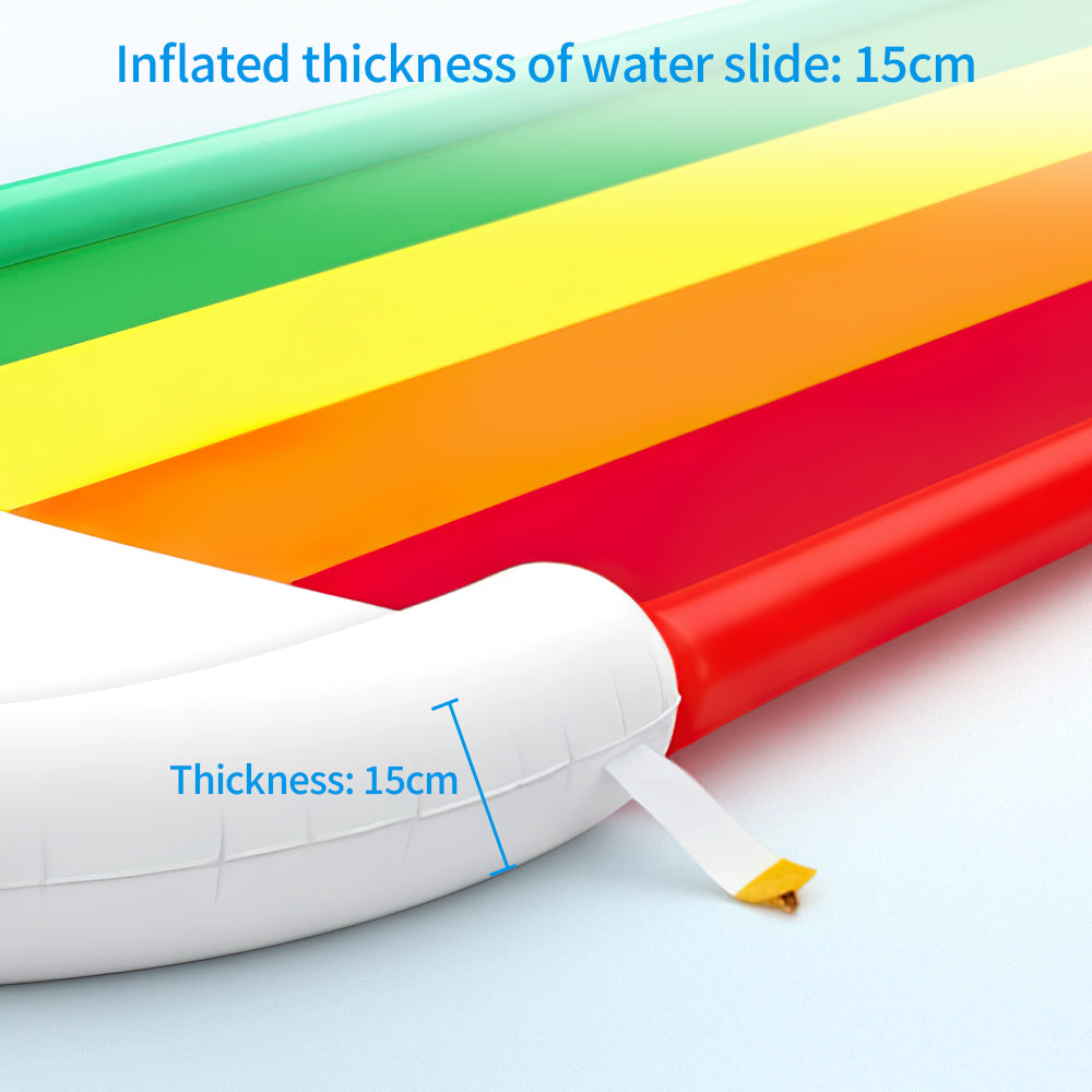 Mpow Water-spraying grass slide - Durable outdoor slide for backyards ...