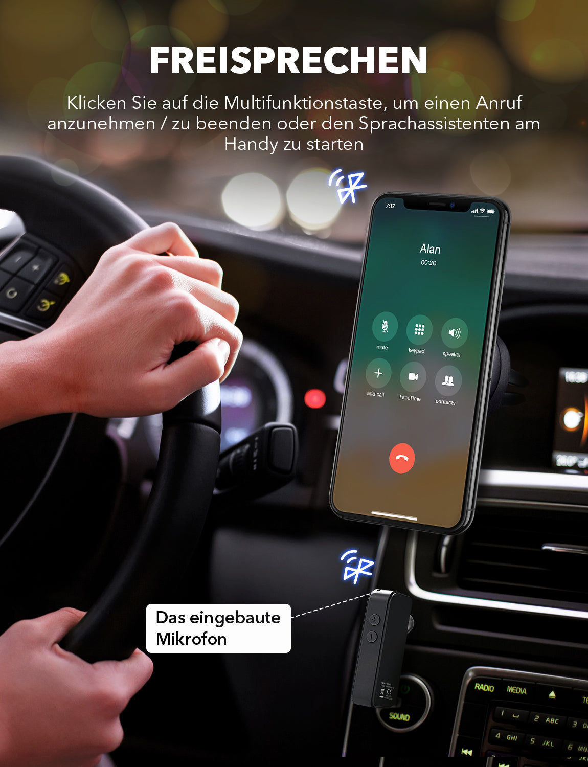 Mpow Bluetooth 5.0 Receiver, Wireless Aux Bluetooth Adapter, Portable ...