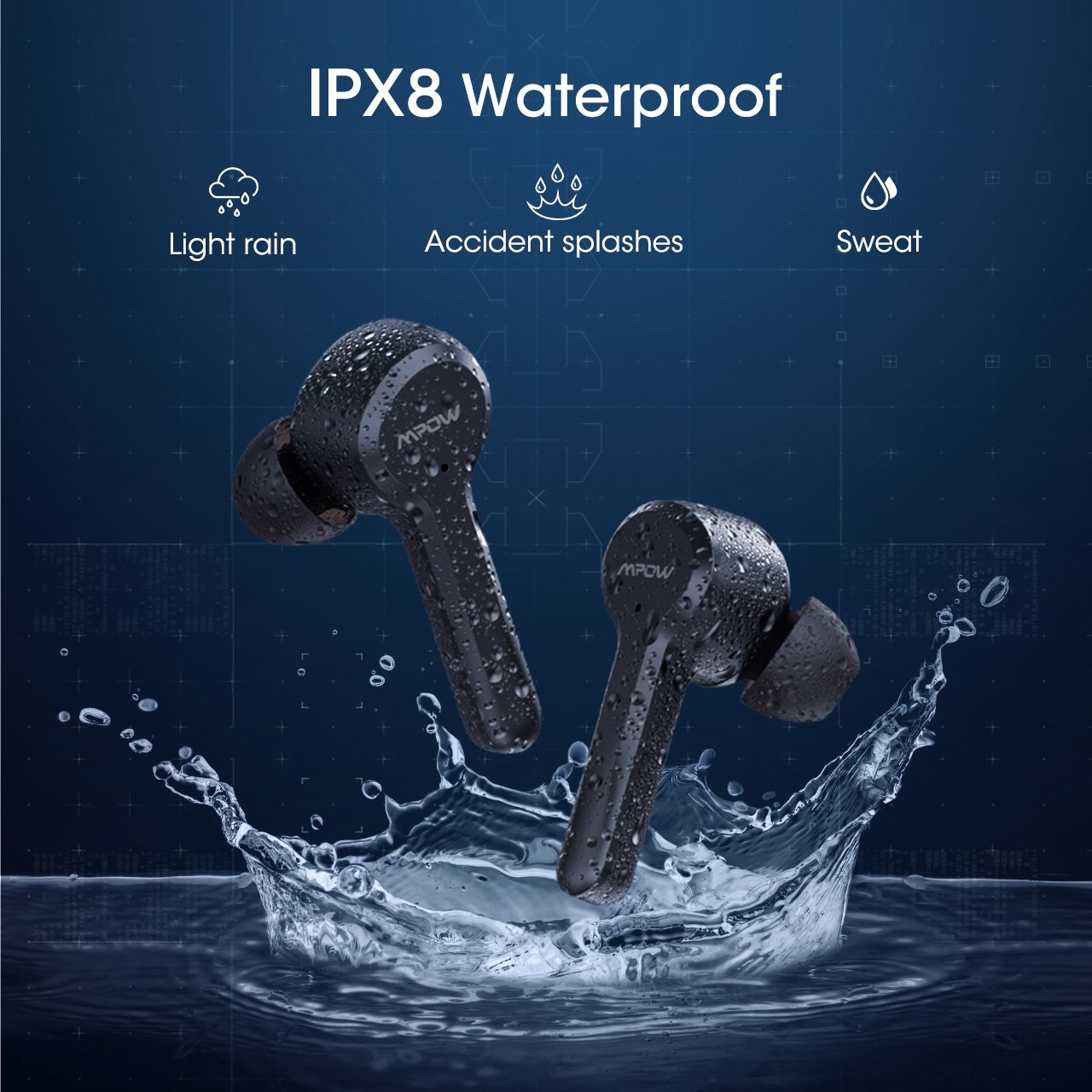 Mpow M9 Wireless Earbuds, Single Piece – MPOW