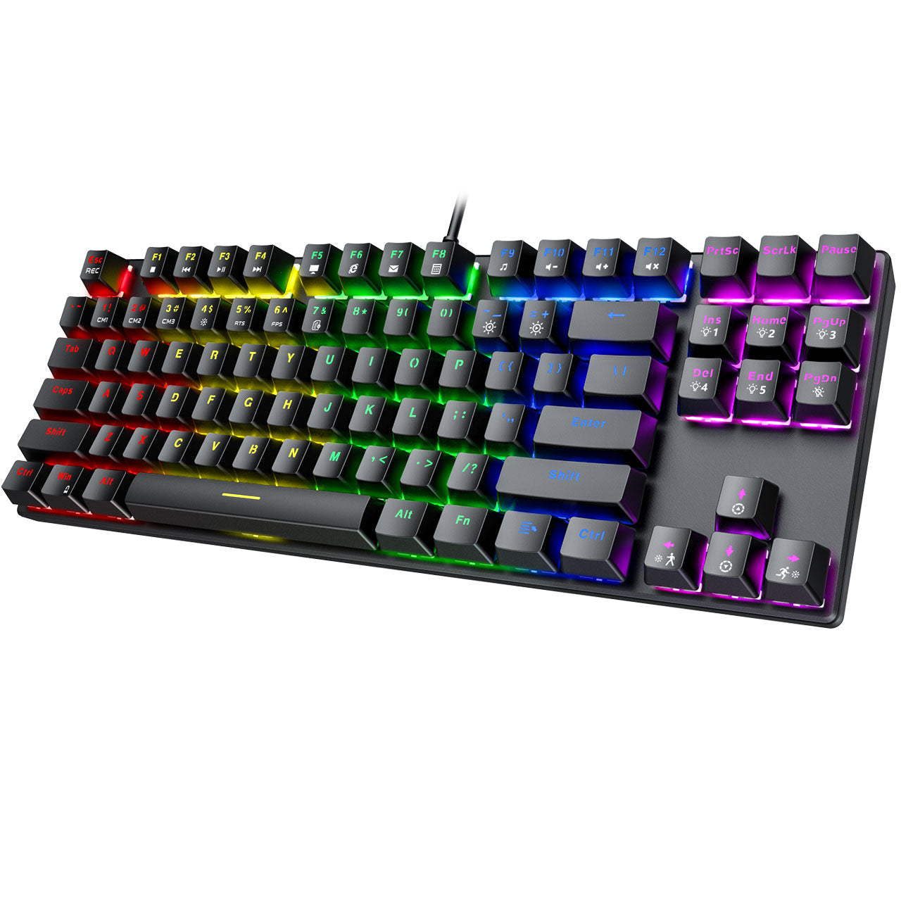 PC244A Mechanical Gaming Keyboard With Blue Switches-Black – MPOW